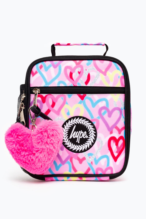Hype Graffiti Hearts Pink Lunch Box | Hype.