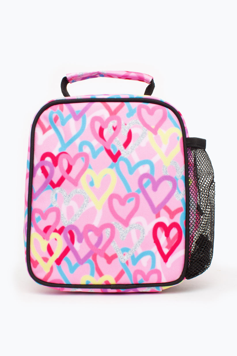 Hype Graffiti Hearts Pink Lunch Box | Hype.
